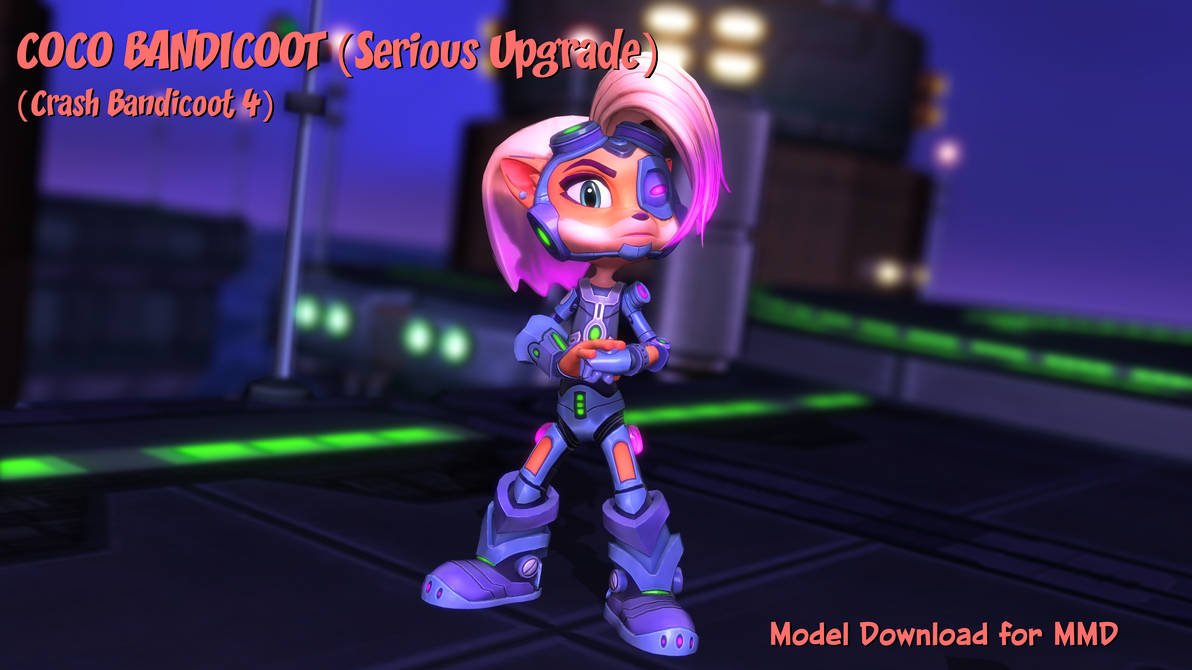 MMD Model DL - Coco Bandicoot (Serious Upgrade) by greenth1ng on DeviantArt