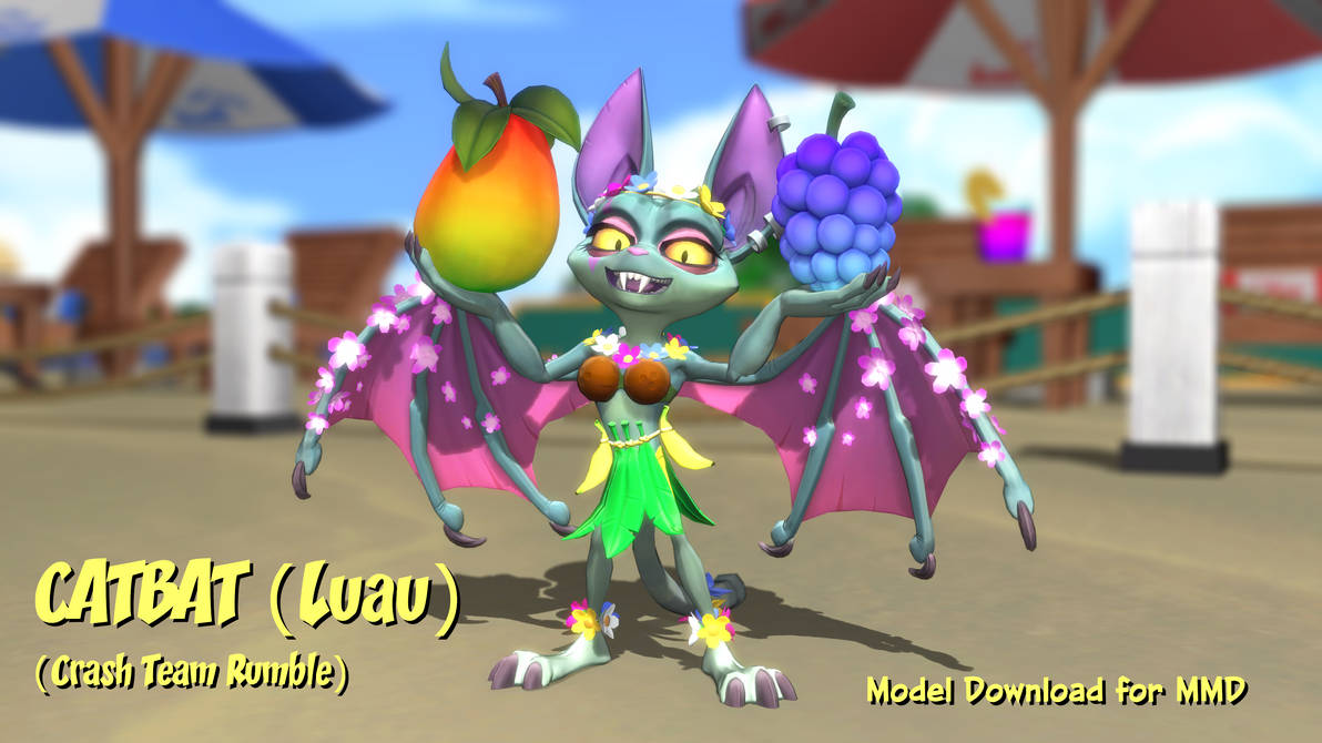 Mmd Model Dl Catbat Luau By Greenth1ng On Deviantart