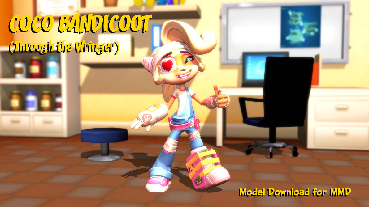 MMD Model DL - Coco Bandicoot (Bandaged) by greenth1ng on DeviantArt