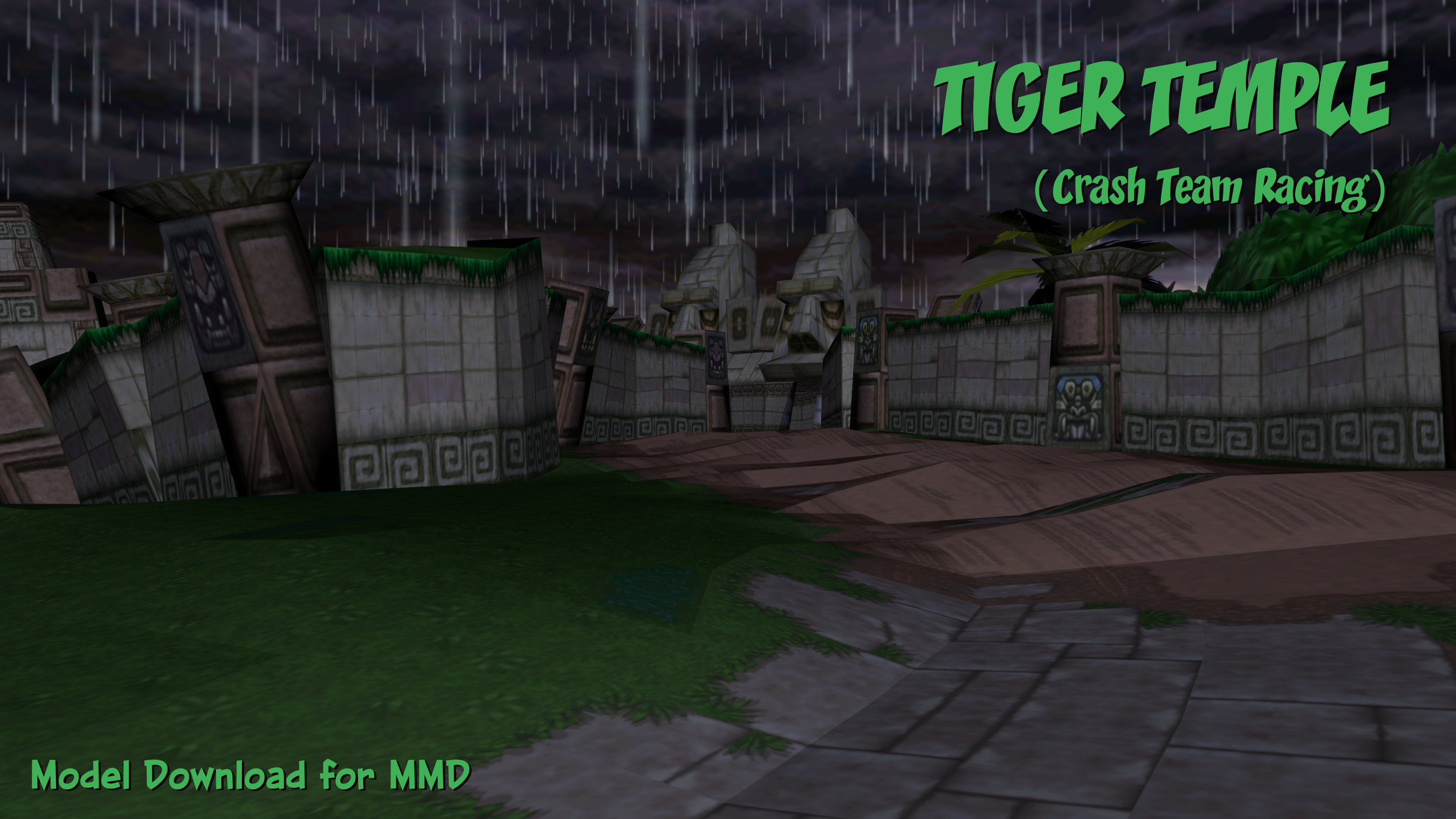 MMD Stage DL - Tiger Temple (Crash Team Racing) by greenth1ng on DeviantArt