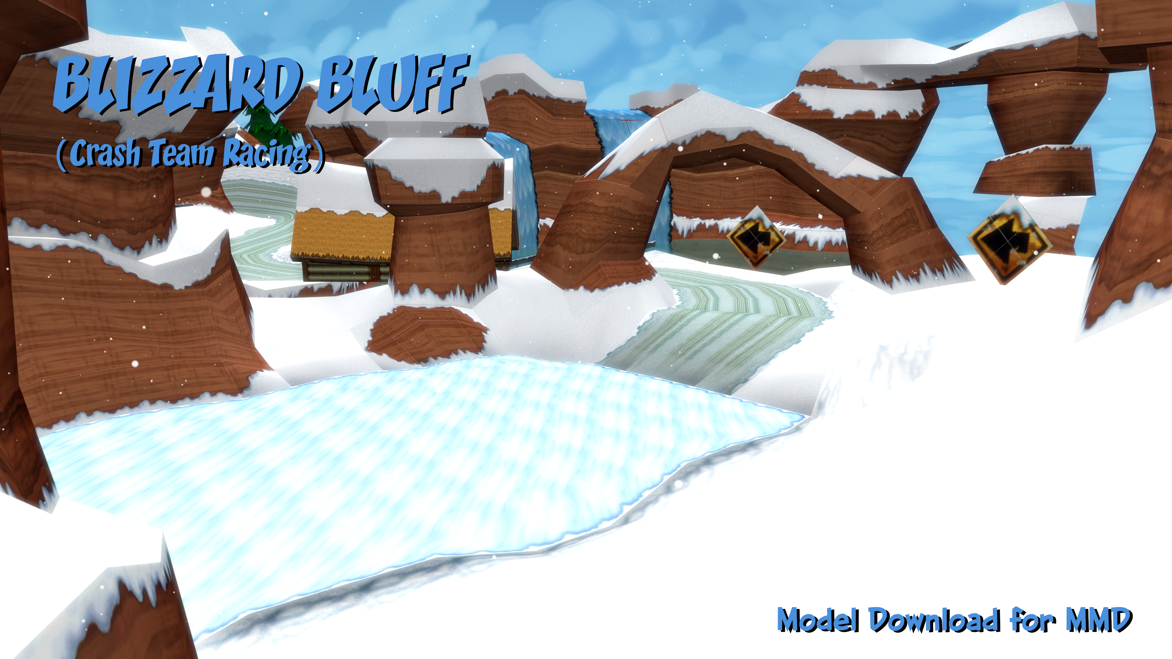 MMD Stage Download - Blizzard Bluff (CTR) by greenth1ng on DeviantArt