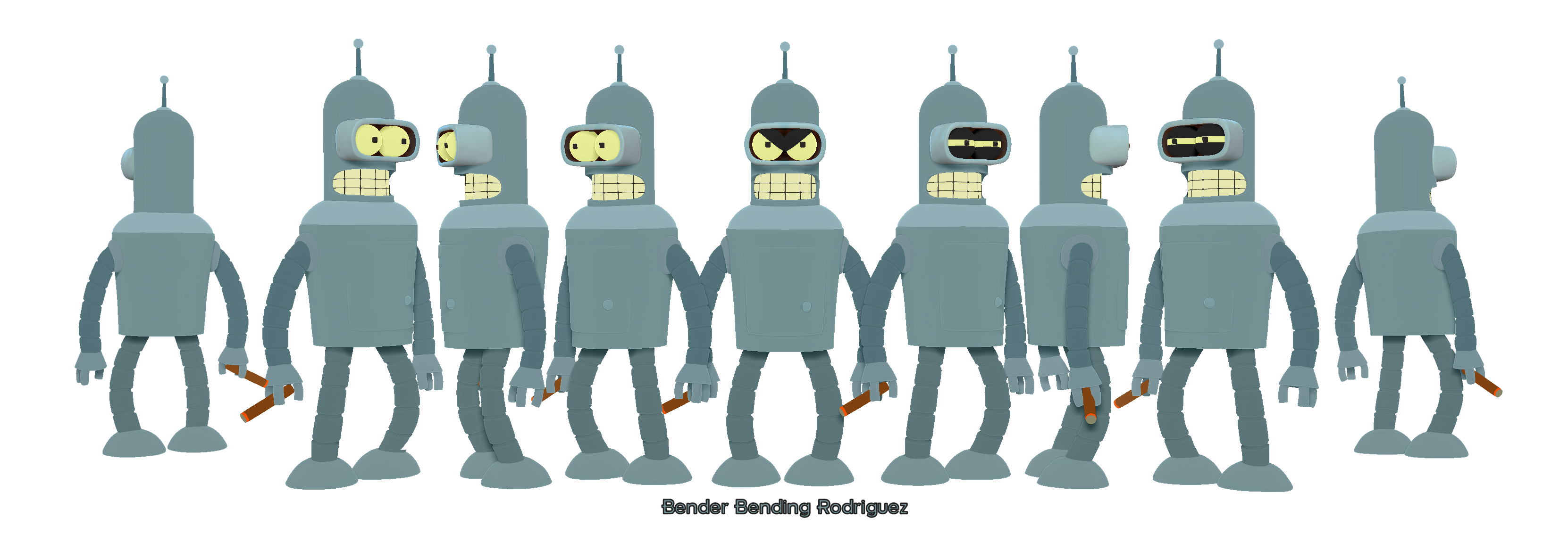 Bender Bending Rodriguez by Wicz3D on DeviantArt