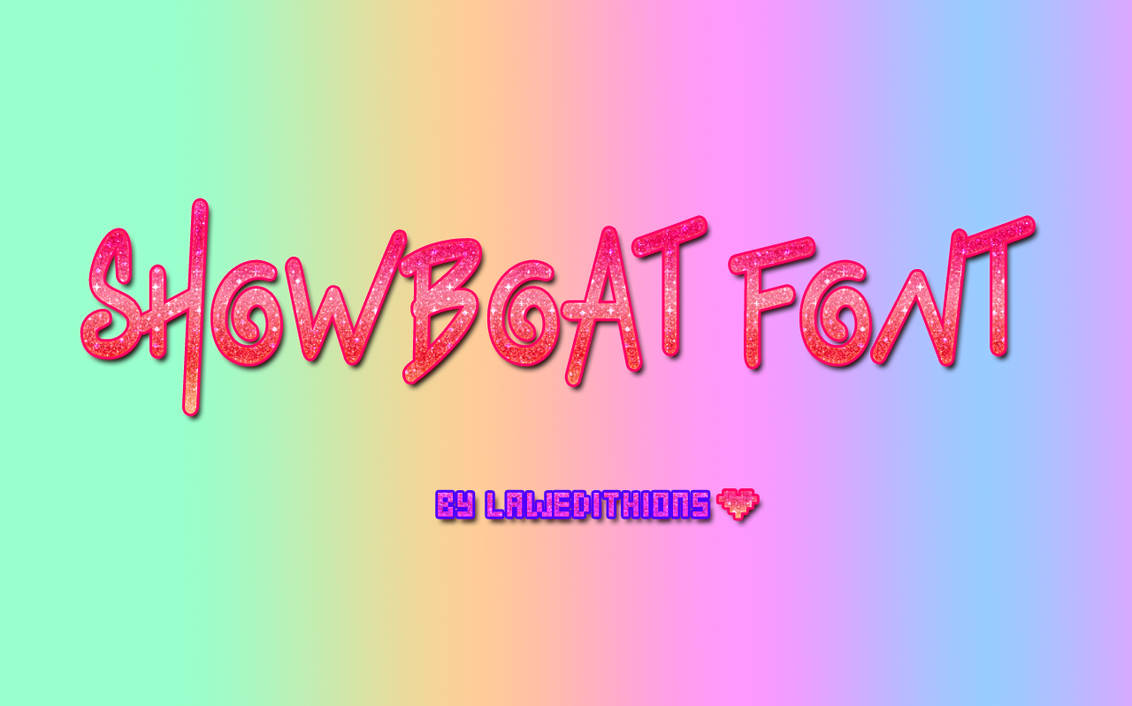 Showboat Font by EdithionsbyLaw on DeviantArt