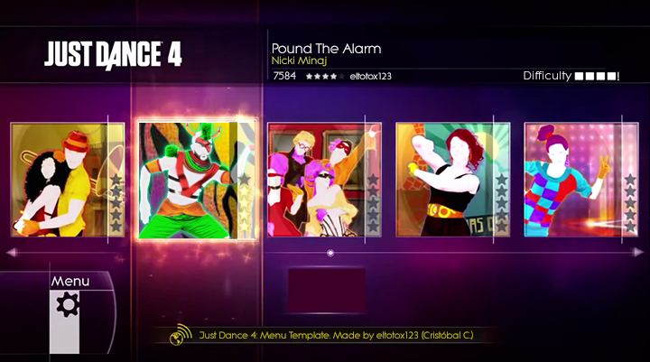 Just Dance 4: Menu Template by eltotox123 on DeviantArt
