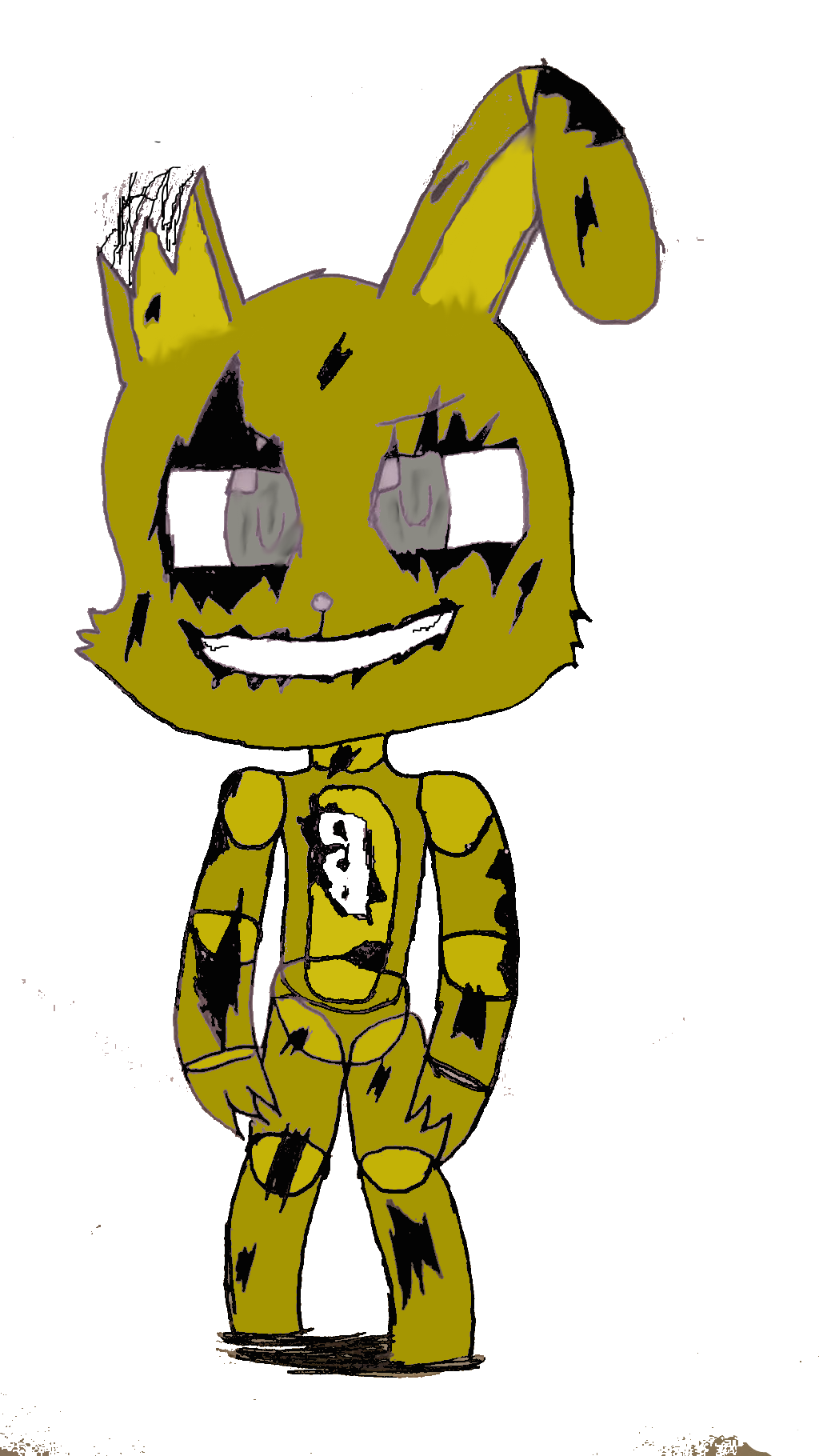 Springtrap (colored) by lyralee13 on DeviantArt