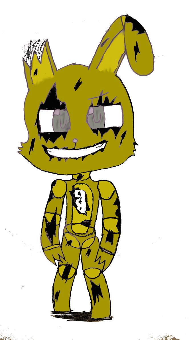 Springtrap (colored) by lyralee13 on DeviantArt