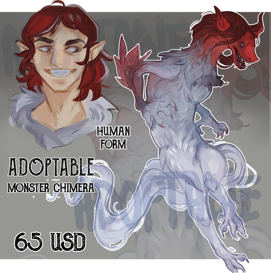 FLAT SALE/ DND Monster CHIMERA (OPEN) by LisaBlack89-Adopt on DeviantArt