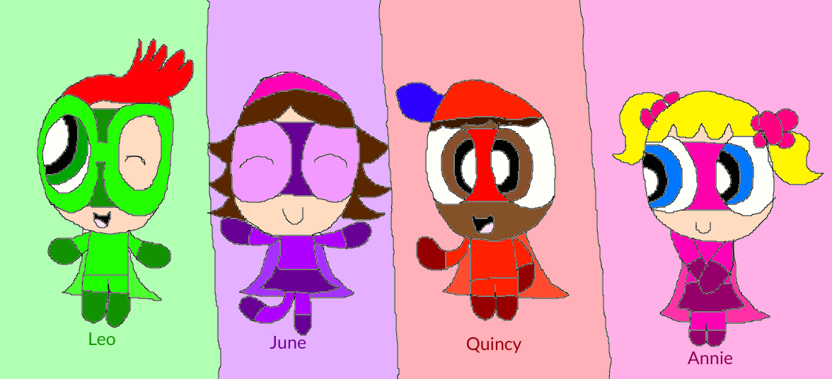 PowerPuff Einsteins superheroes by cianablue on DeviantArt