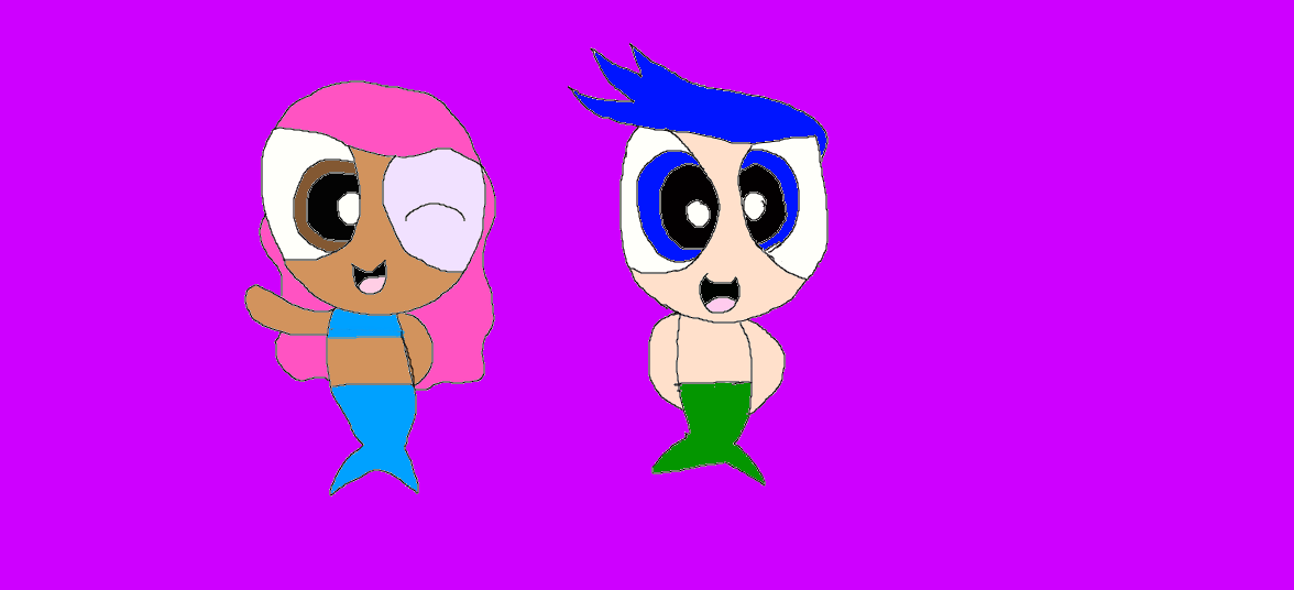 Molly and Gill as PowerPuffs by cianablue on DeviantArt