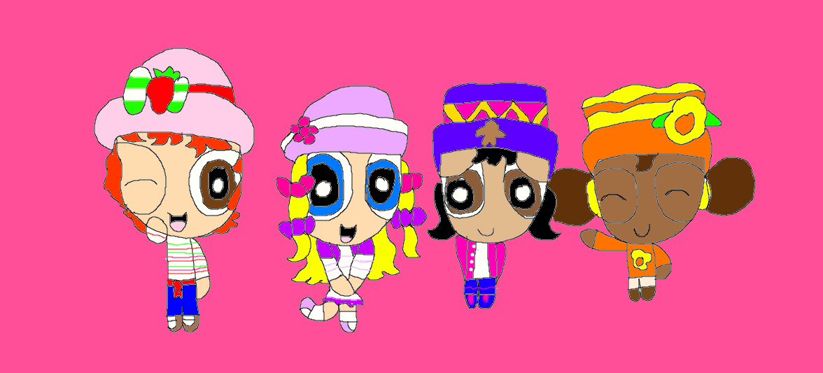 Strawberry Shortcake and friends as PowerPuffs by cianablue on DeviantArt