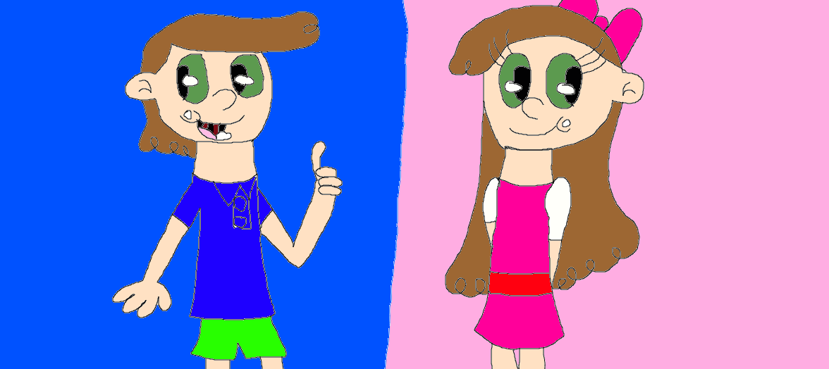 The Mel twins in PGBC style by cianablue on DeviantArt