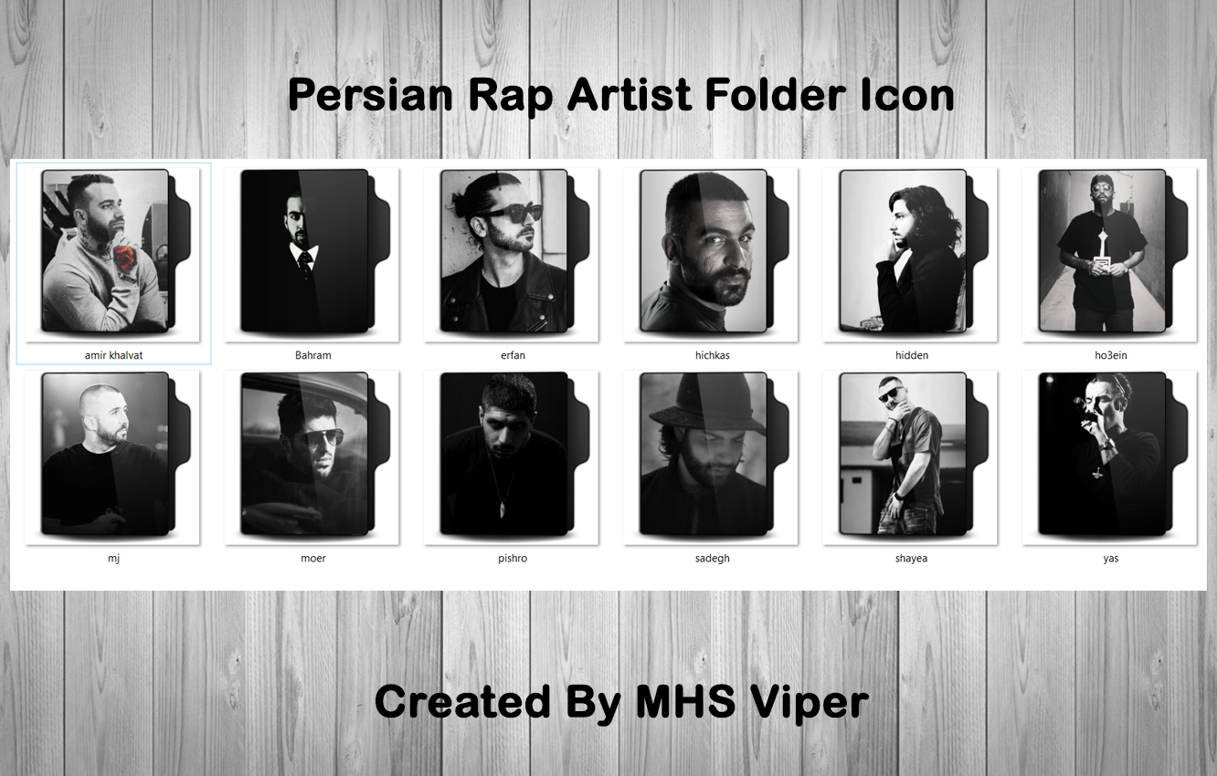 Rap Farsi Artists folder icon Part One by MHSVIPER on DeviantArt
