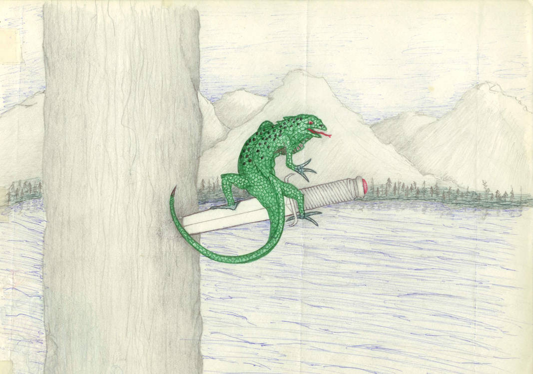 Lizard on a Knife by Billzelda on DeviantArt