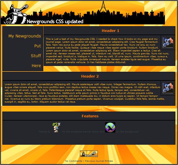 Newgrounds CSS by arszt on DeviantArt