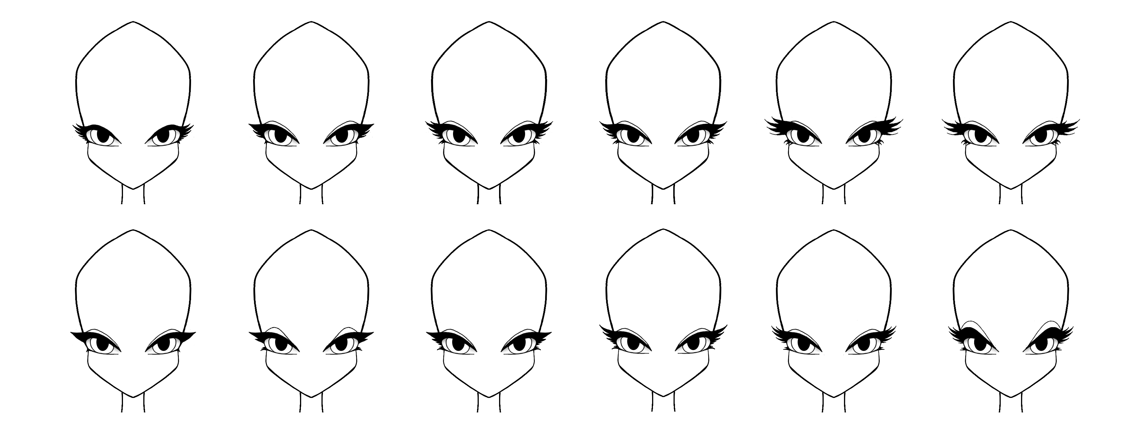 Base Face - Eyes SET v3 by an81angel on DeviantArt