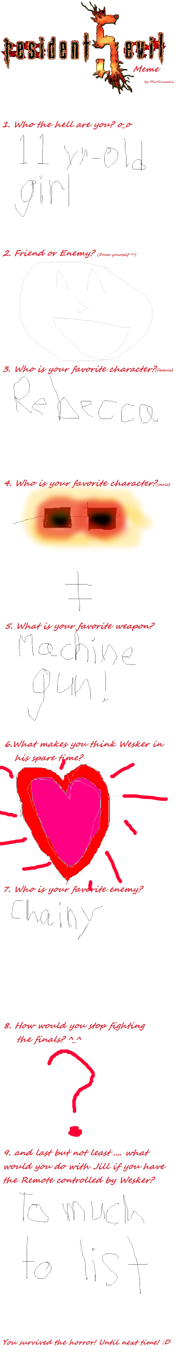 Resident Evil 5 Meme by MiaHinasakie by SeedfallXHawkfrost on DeviantArt