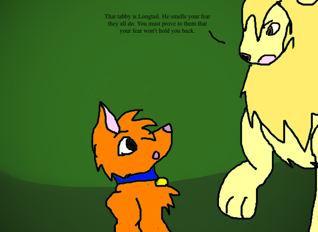 Warrior cats: Rusty learns of longtail by Werewolf2364 on DeviantArt