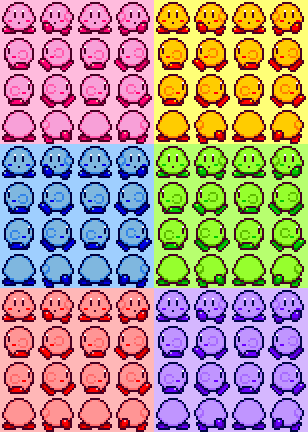 16-Bit All Kirby Sprites Pack on RPG Maker XP by Cuddlesnam on DeviantArt