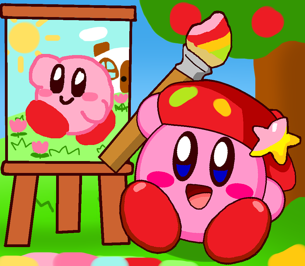 Artist Kirby (SAI Paint) by cuddlesnam on DeviantArt