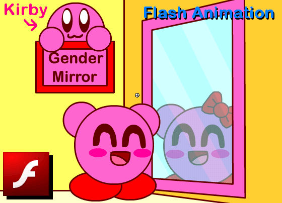 Kirby Gender Mirror Flash Animation by Cuddlesnam on DeviantArt