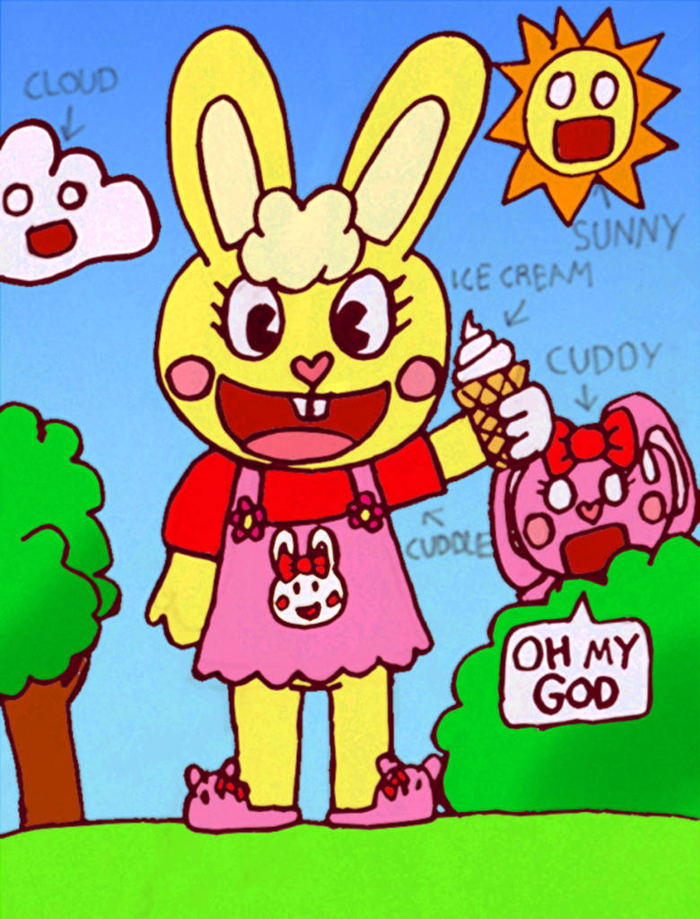 [SAI-Paint] Cuddles am Girls by Cuddlesnam on DeviantArt