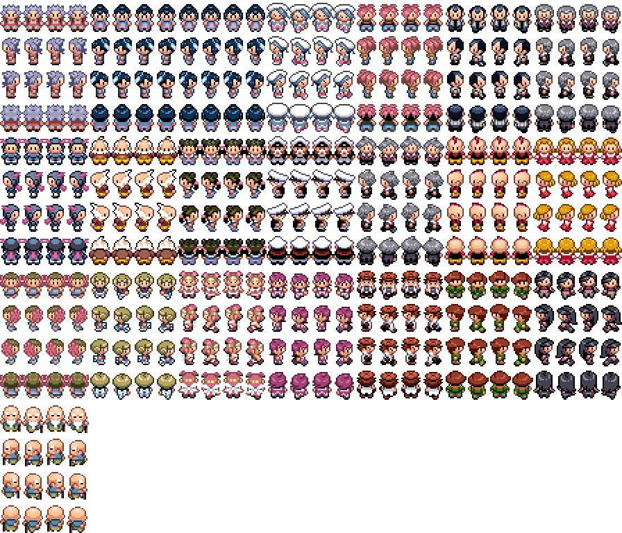 Lideres De Ginasio Pokemon Kanto Sprites I Made Some Gym Leader