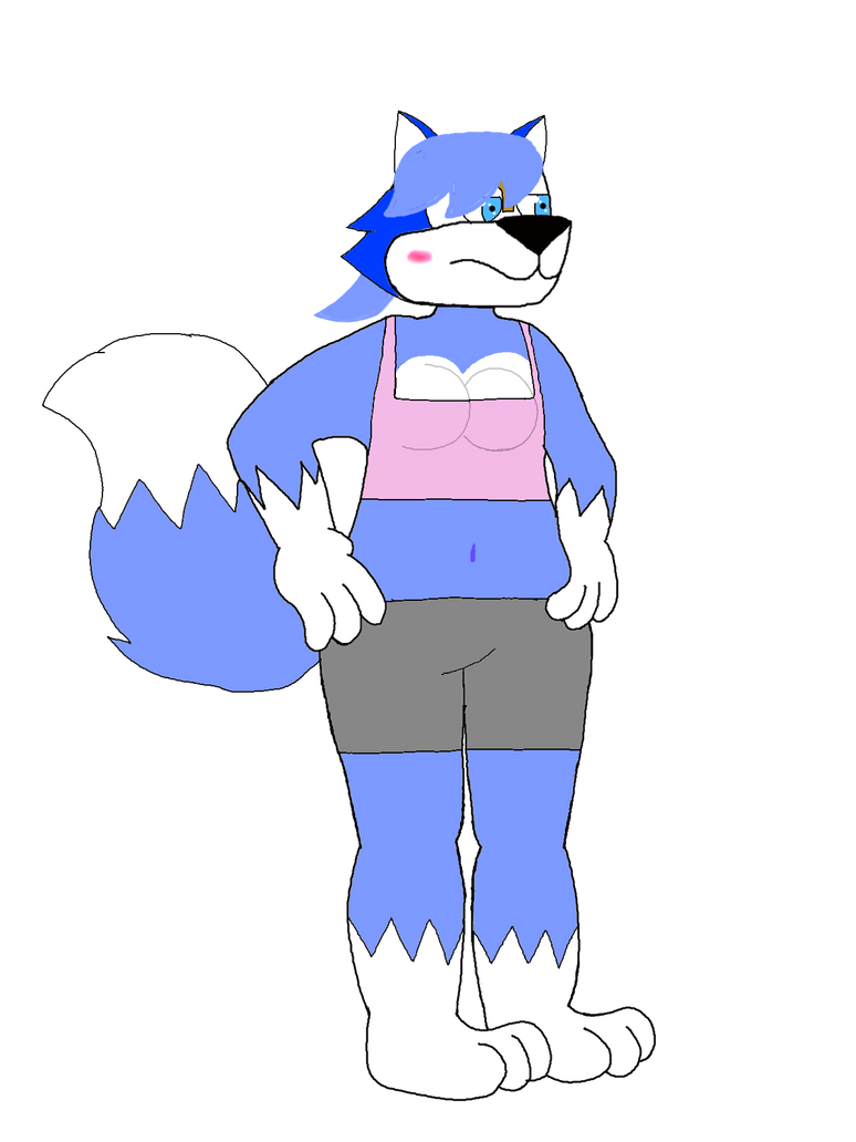 Cartoon Krystal Fox by JulianBluewoodjay on DeviantArt