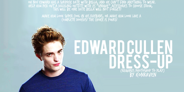 Edward Cullen Dress-Up by iconxraven on DeviantArt