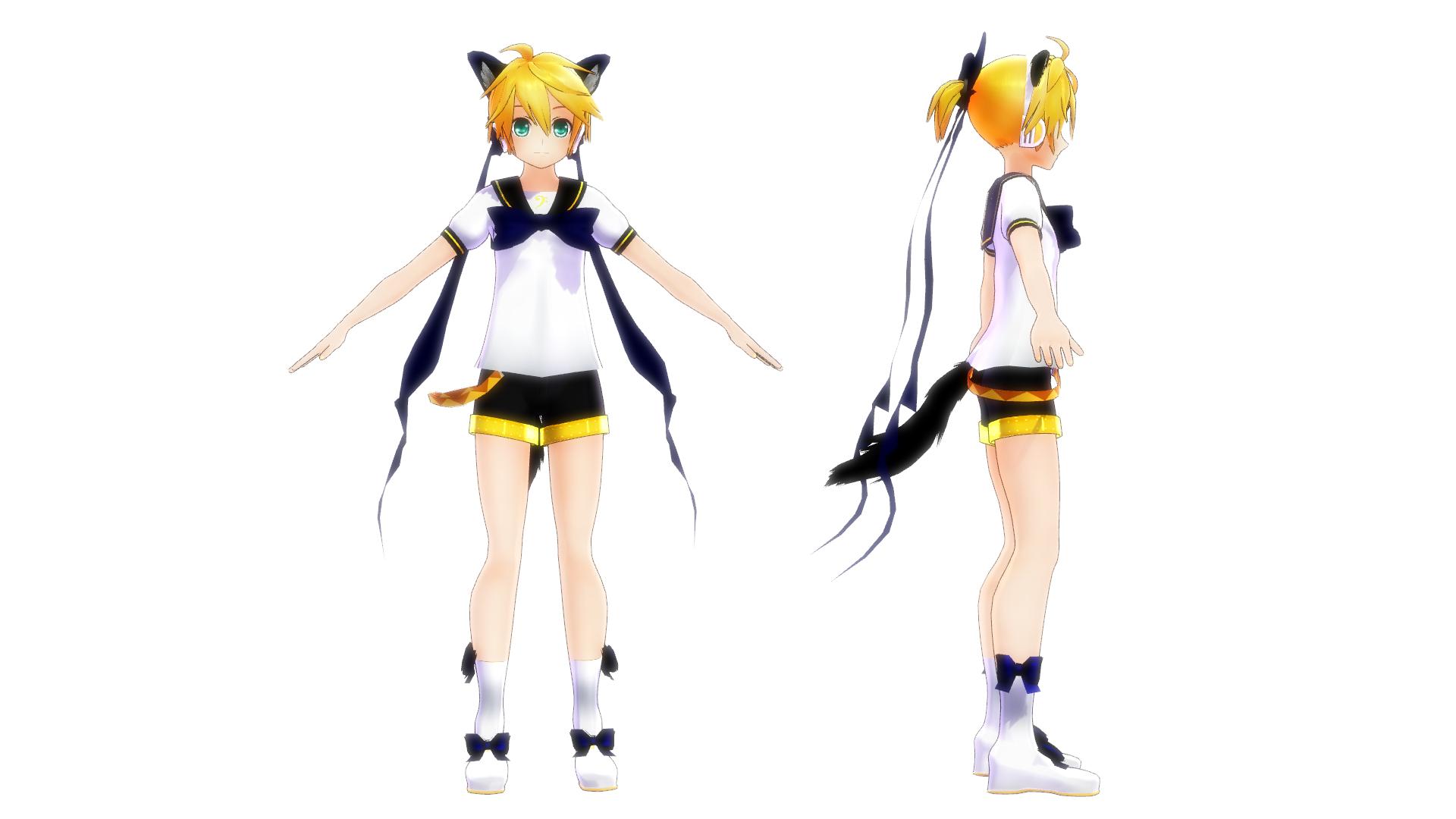 MMD Magical neko Len Len DL by MMDMikuMikuLen on DeviantArt