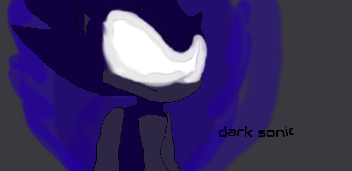 Dark Sonic by 1234sonic on DeviantArt