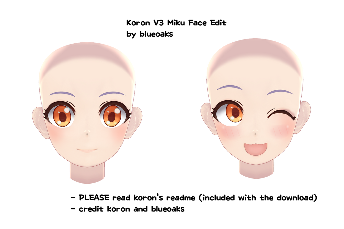 [MMD] Koron V3 Miku Face Edit by blueoaks on DeviantArt