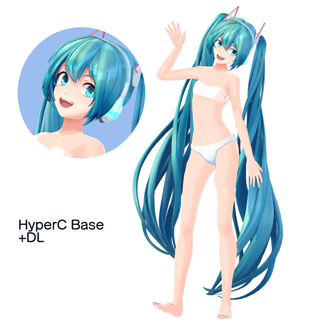 [MMD] Hyperc Miku Base [DL] by blueoaks on DeviantArt