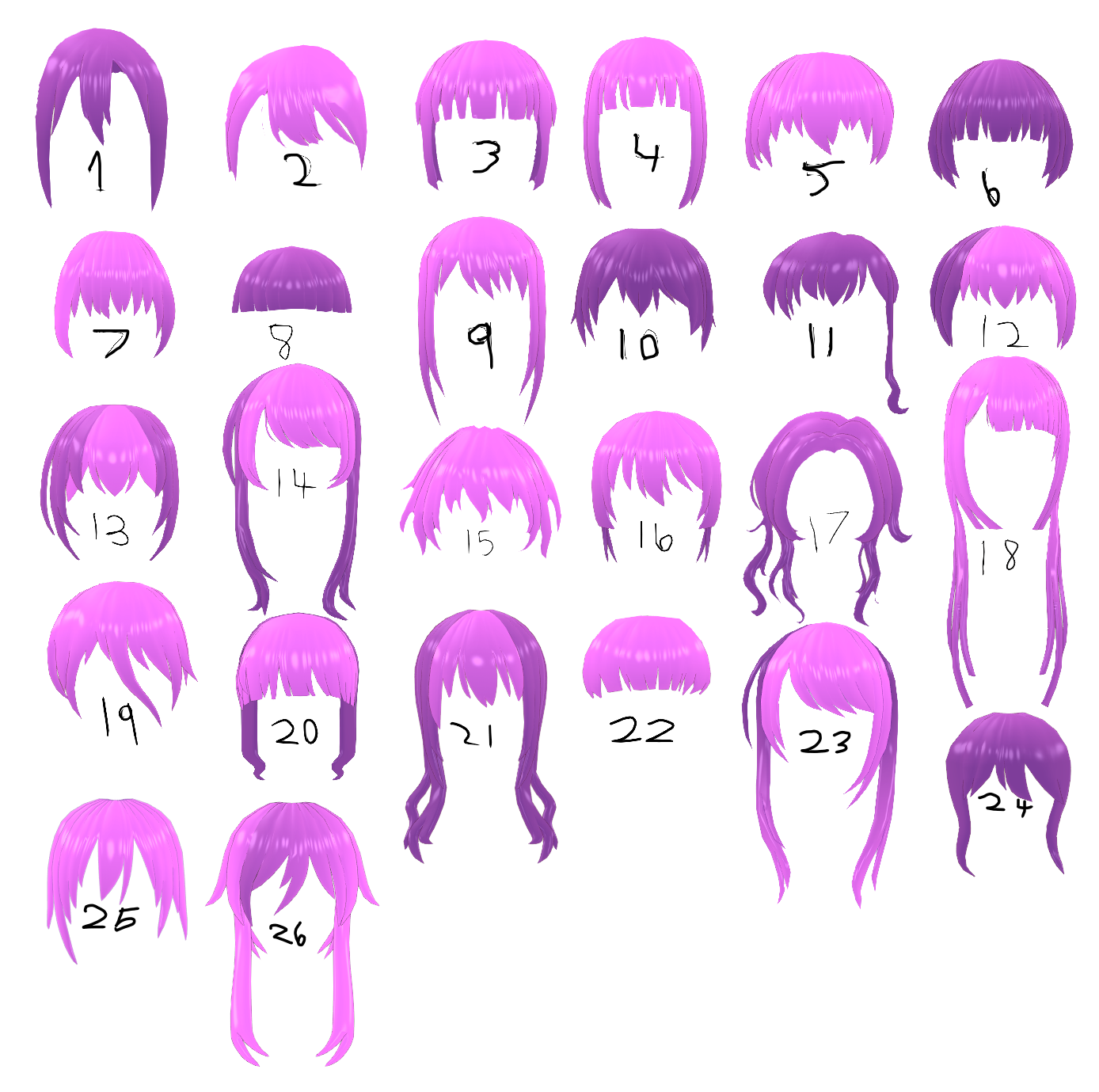 [MMD] Onigiridojo Bangs Pack [DL] by blueoaks on DeviantArt