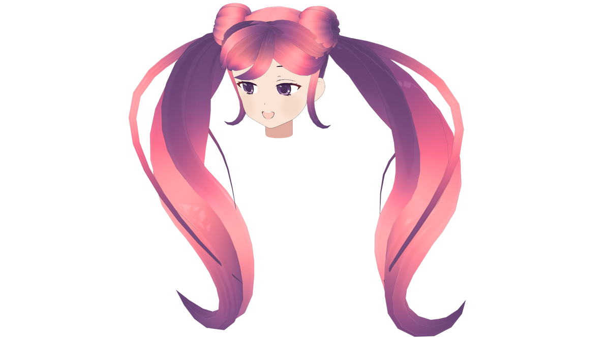 [MMD] Odango Pigtails [DL] by blueoaks on DeviantArt