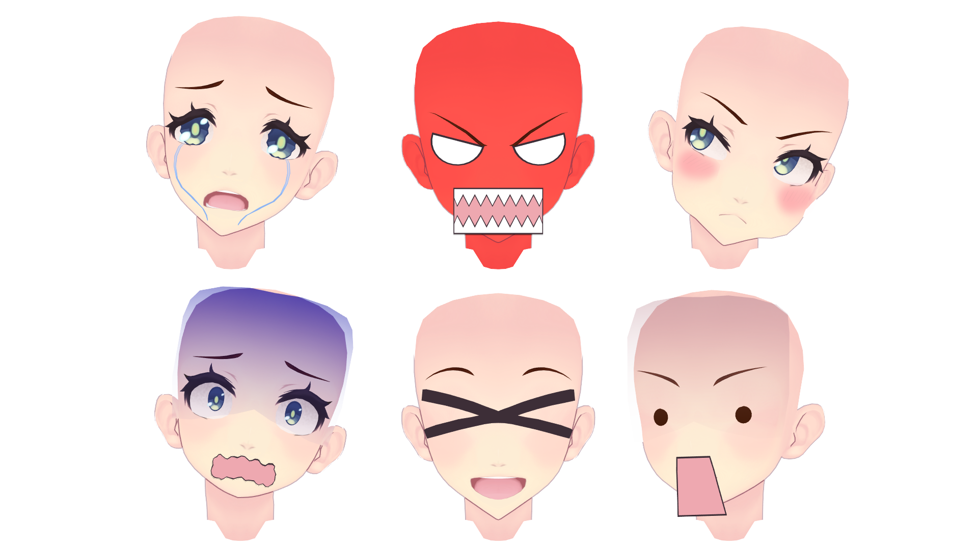 [MMD] Tda Miku Face (Extra Expressions) [DL] by blueoaks on DeviantArt