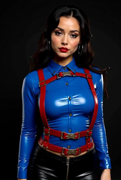 Kyla Hanca in her harness (video) by strappyskinks on DeviantArt