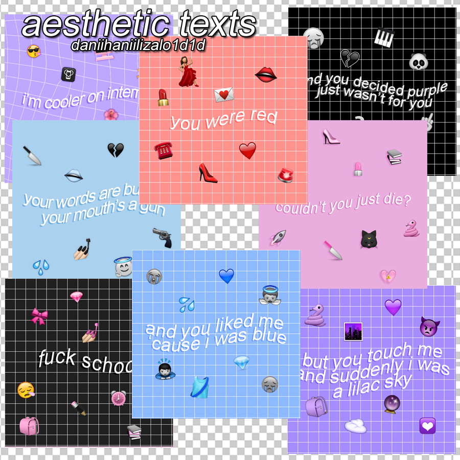 pack aesthetic texts by DaniiHaniilizalo1D1D on DeviantArt