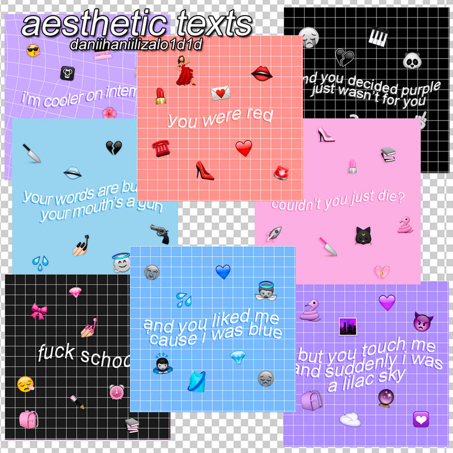pack aesthetic texts by DaniiHaniilizalo1D1D on DeviantArt