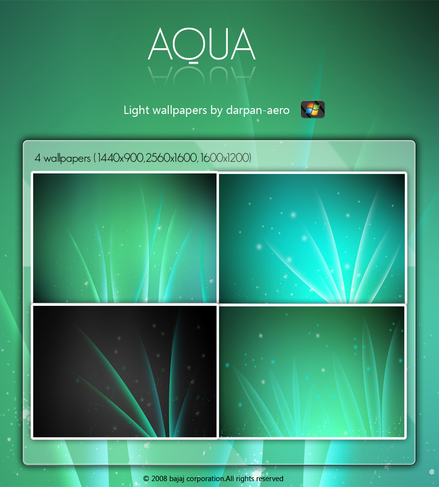 AQUA LIGHT WALLPAPERS by darpan-aero on DeviantArt