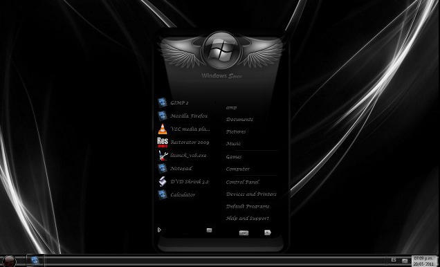 Windows 7 Theme Black Glass by newthemes on DeviantArt