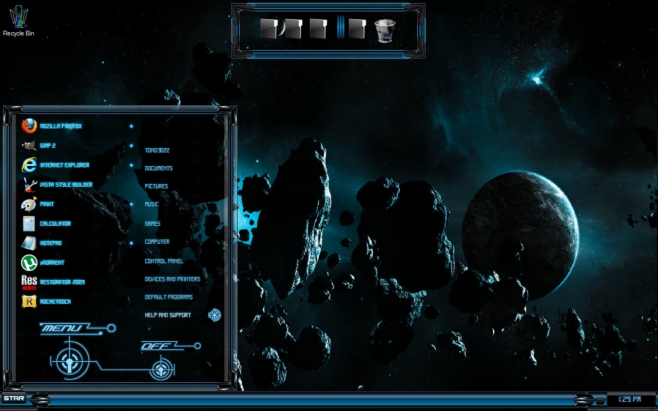 Windows 7 Themes Sci Fi 2 by newthemes on DeviantArt