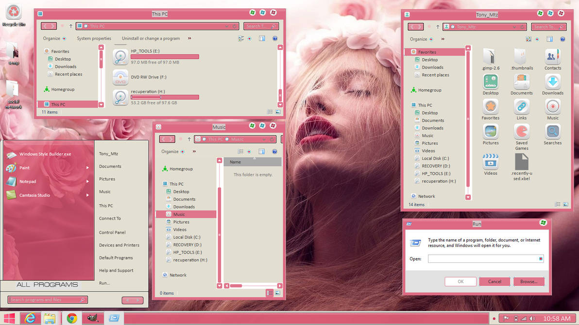 Windows 8.1 theme Aliz Pink by newthemes on DeviantArt