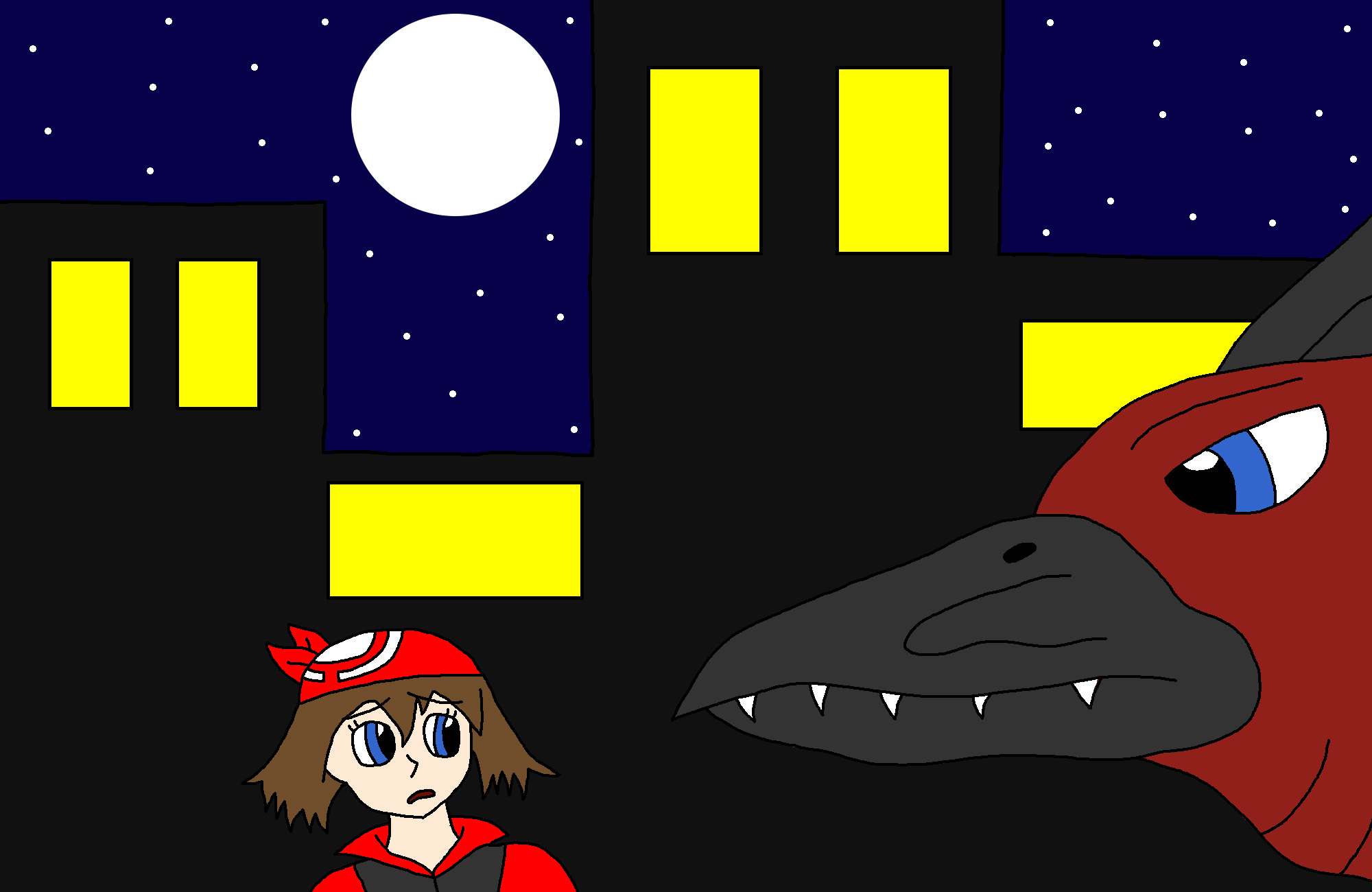 Rodan Meets May by JapaneseGodzilla on DeviantArt