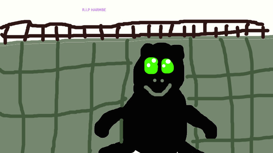 R.I.P HARAMBE by cuddlymonkey3820 on DeviantArt