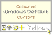 Windows Default Cursors-Yellow by apple-town on DeviantArt