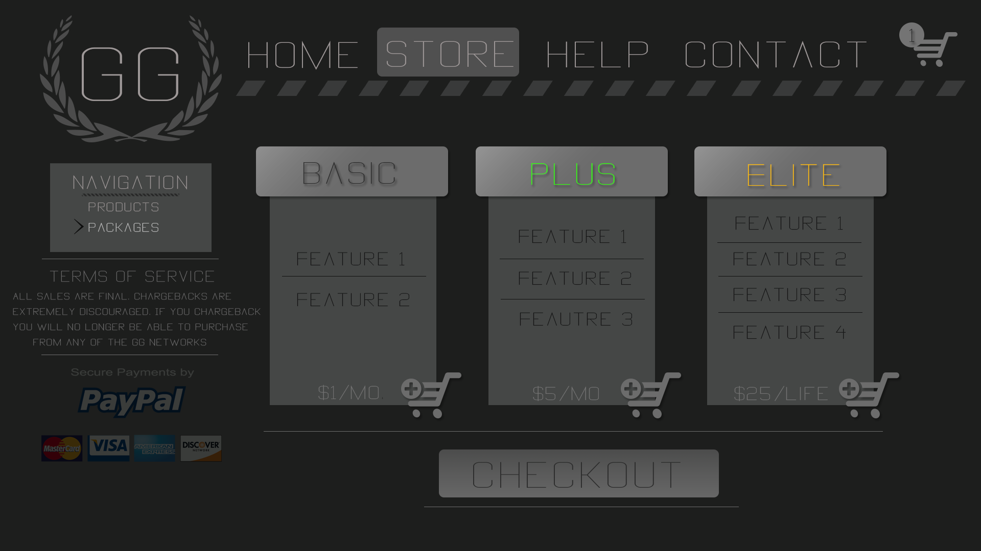 GG Store Website Template .PSD by DotGG on DeviantArt