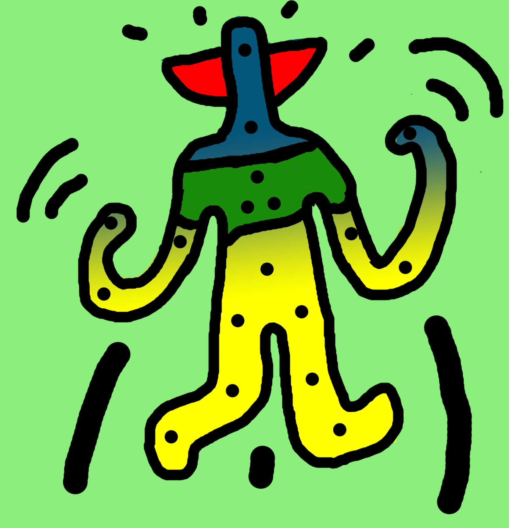Creature of the Style of Keith Haring by Jax7879 on DeviantArt