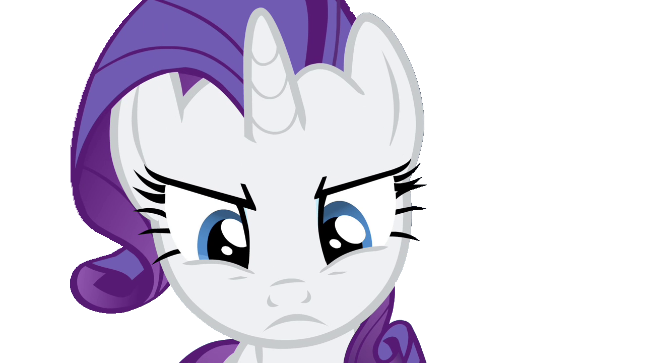 Rarity Angry Face