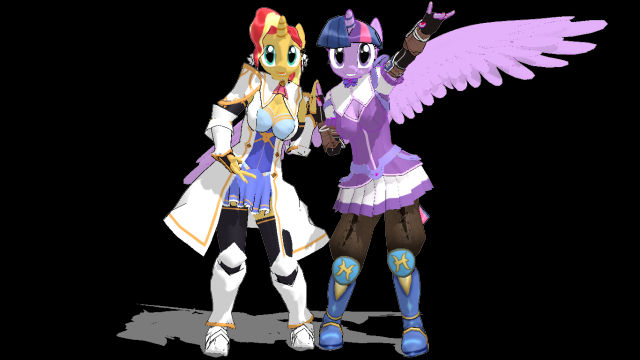 MMD x MLP Newcomers: Anthro Sunset and Twilight by Zoroark67 on DeviantArt
