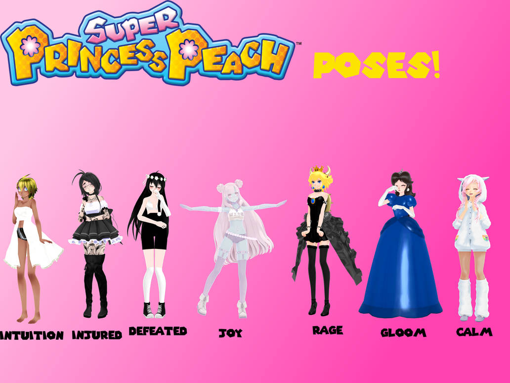 [MMD] Super Princess Peach Poses by Jimbomario on DeviantArt